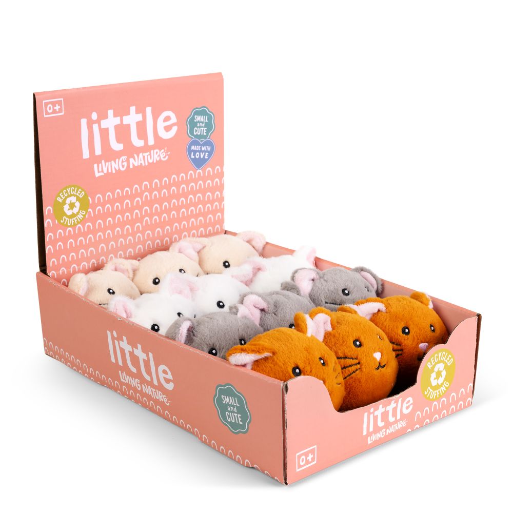 LITTLE Living Nature Play Cat Pet Plush - Keycraft